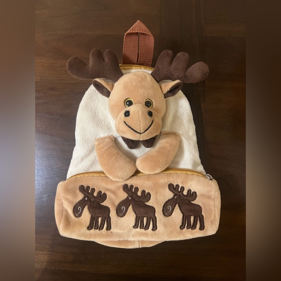 Bear of Allen | Accessories | Toddler Plush Moose Backpack With Front ...